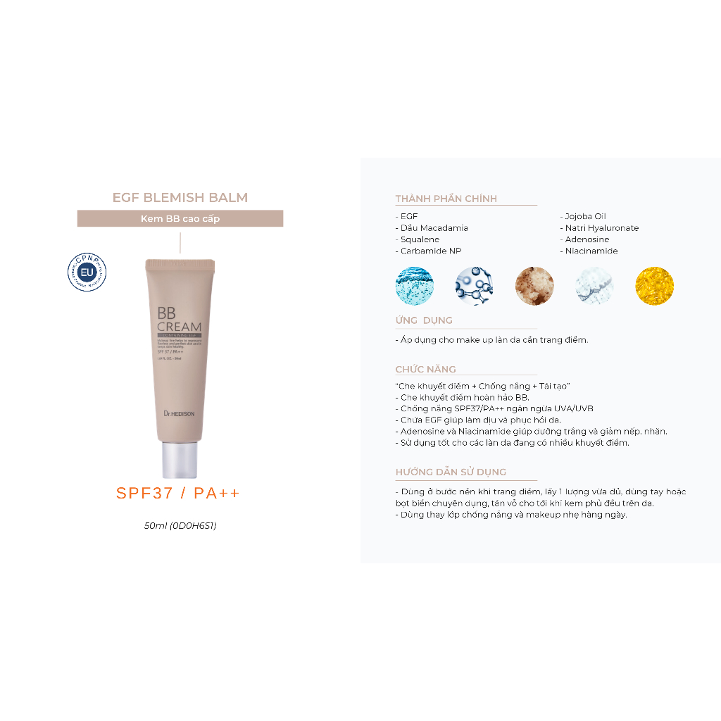 Kem trang điểm EGF Blemish Balm (50ml) | Shopee Việt Nam