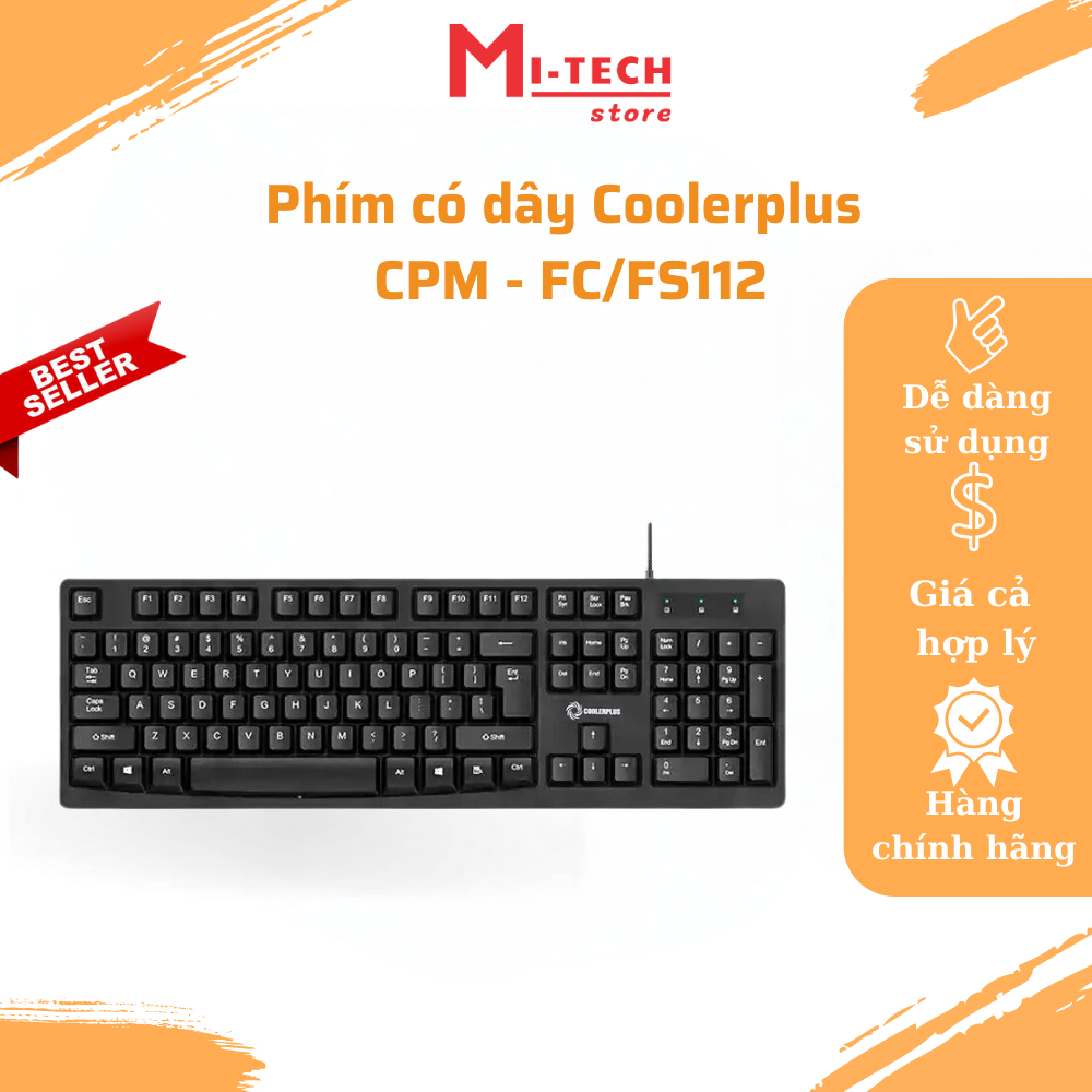 Bàn Phím Coolerplus CPK-FC112 hàng chính hãng, Bảo hành 24 tháng ...