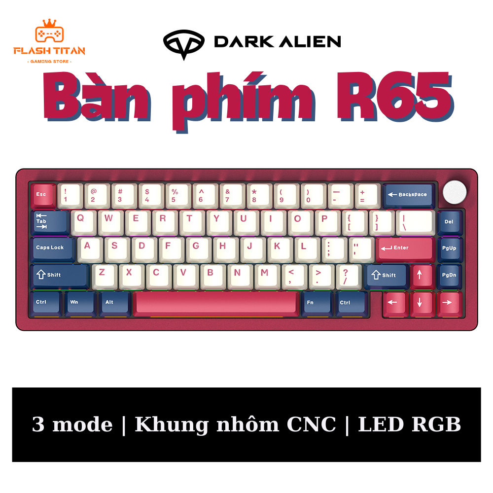 Bàn Phím Cơ Không Dây Dark Alien R83 - Led Mạch Xuôi - Keycap PBT ...