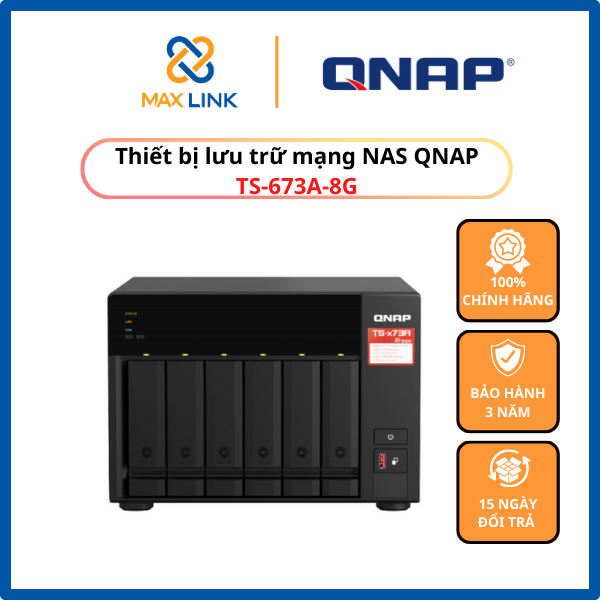 Thiết bị lưu trữ mạng NAS QNAP TS-673A-8G HÀNG CHÍNH HÃNG | Shopee Việt Nam