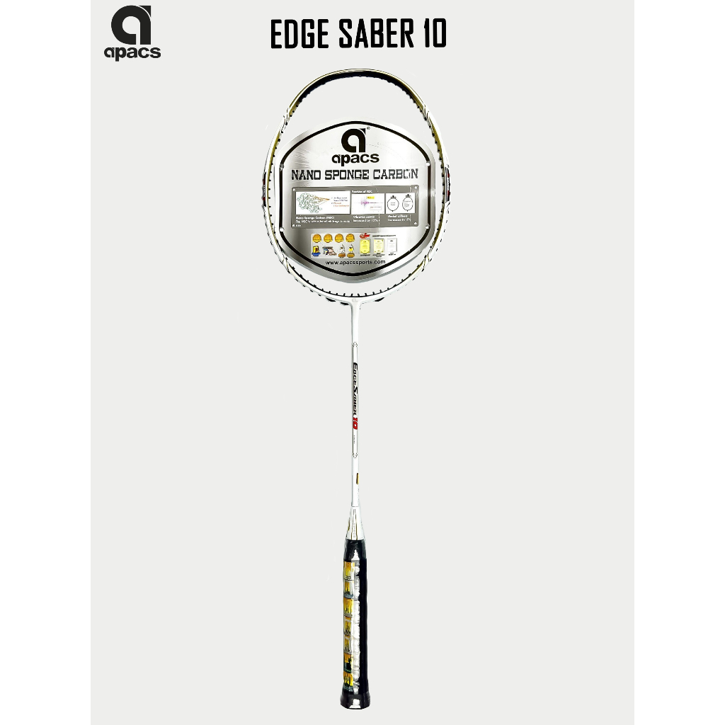 Vợt Cầu Lông Apacs Edge Saber 10 Chính hãng Công thủ toàn diện | Shopee ...