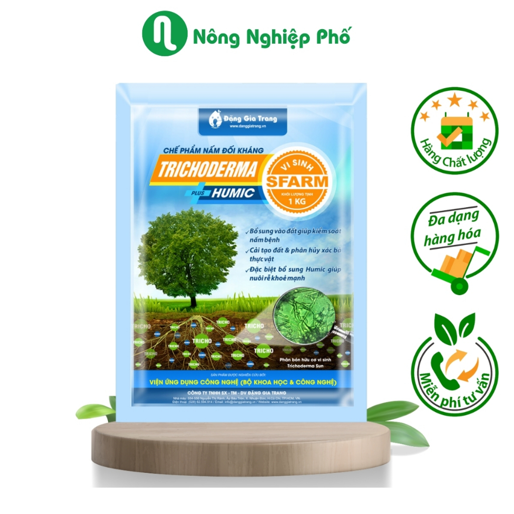 Trichoderma Plus Humic (1kg) - Chế phẩm nấm đối kháng Sfarm - Có Humic ...