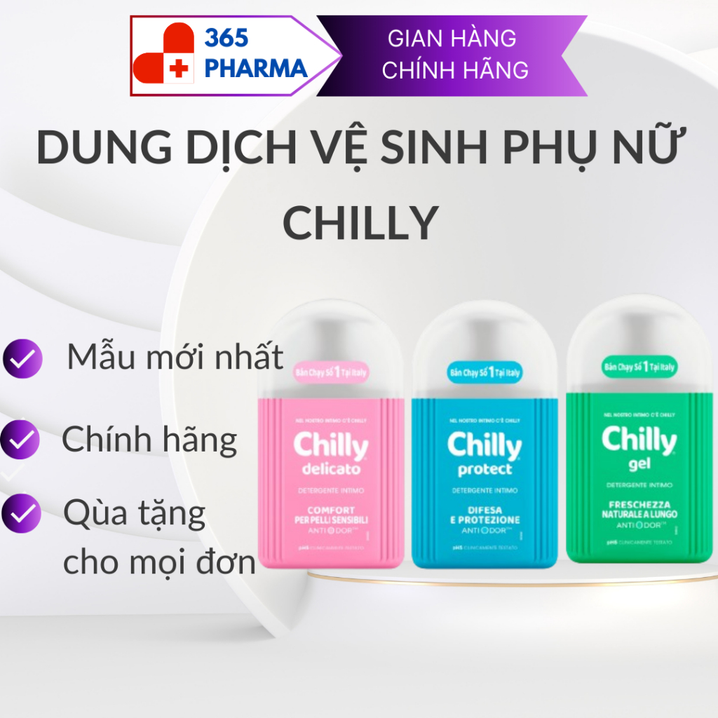 Dung dịch vệ sinh phụ nữ Chilly CHÍNH HÃNG nhập khẩu Ý: Chilly Protect ...