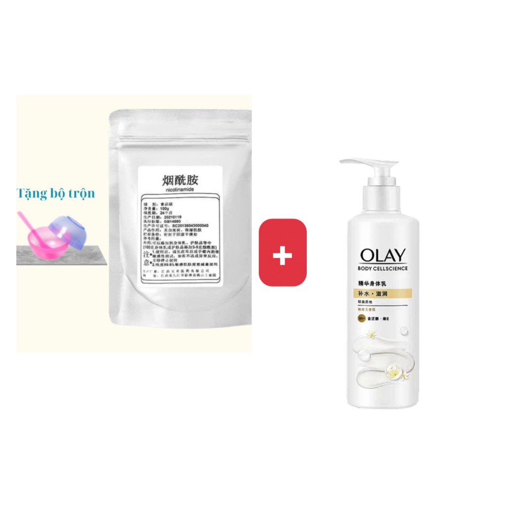 Sữa Dưỡng Thể Olay B5 + Bột Niacinamide Vitamin B3 | Shopee Việt Nam