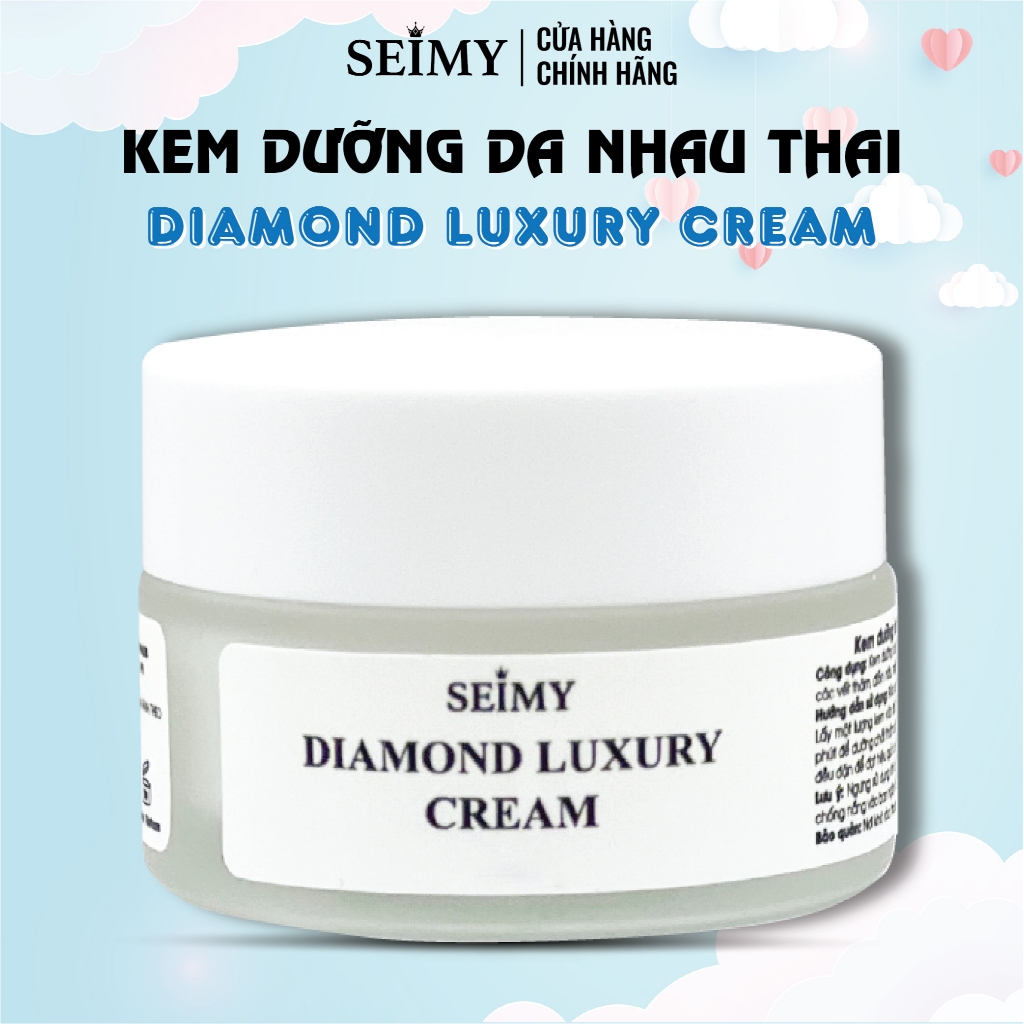 Kem Dưỡng Da Nhau Thai Seimy - Diamond Luxury Cream 20g | Shopee Việt Nam