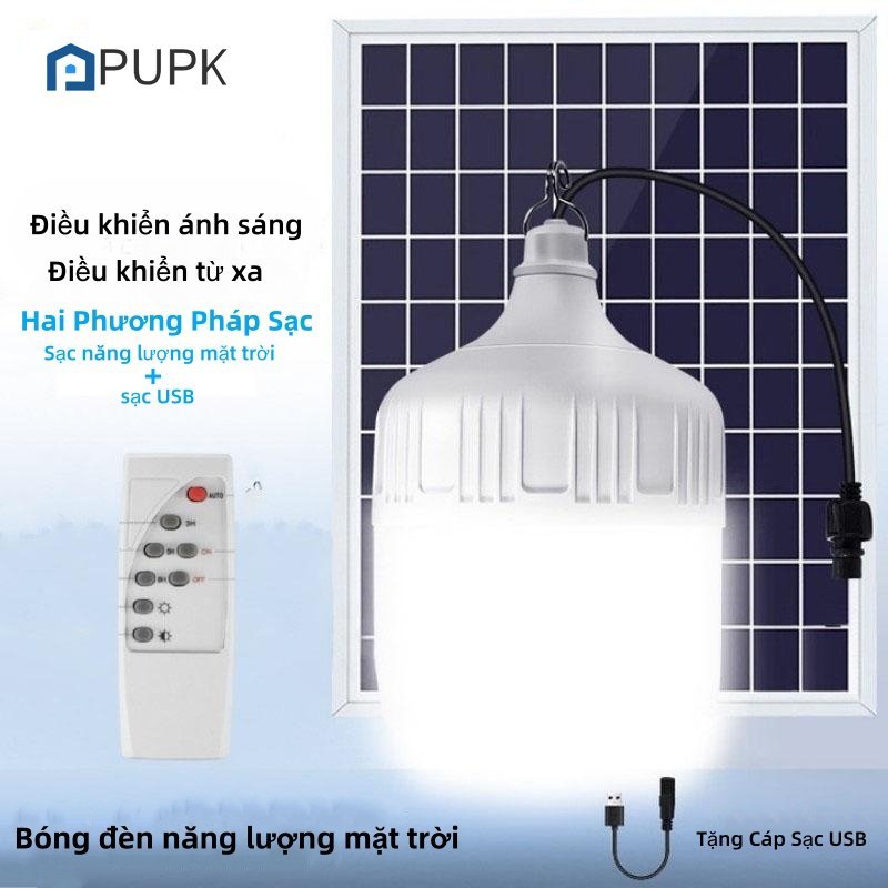 Đèn năng lượng mặt trời PUPK Đèn solar light tròn công suất cao cường ...