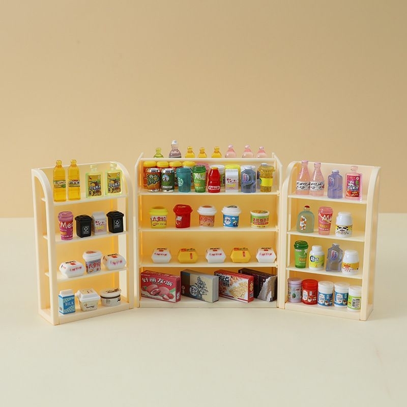 (K1) Kệ Mini Phụ Kiện Trang Trí Nhà Búp Bê, Phụ Kiện Chơi Đồ Hàng, Cửa ...