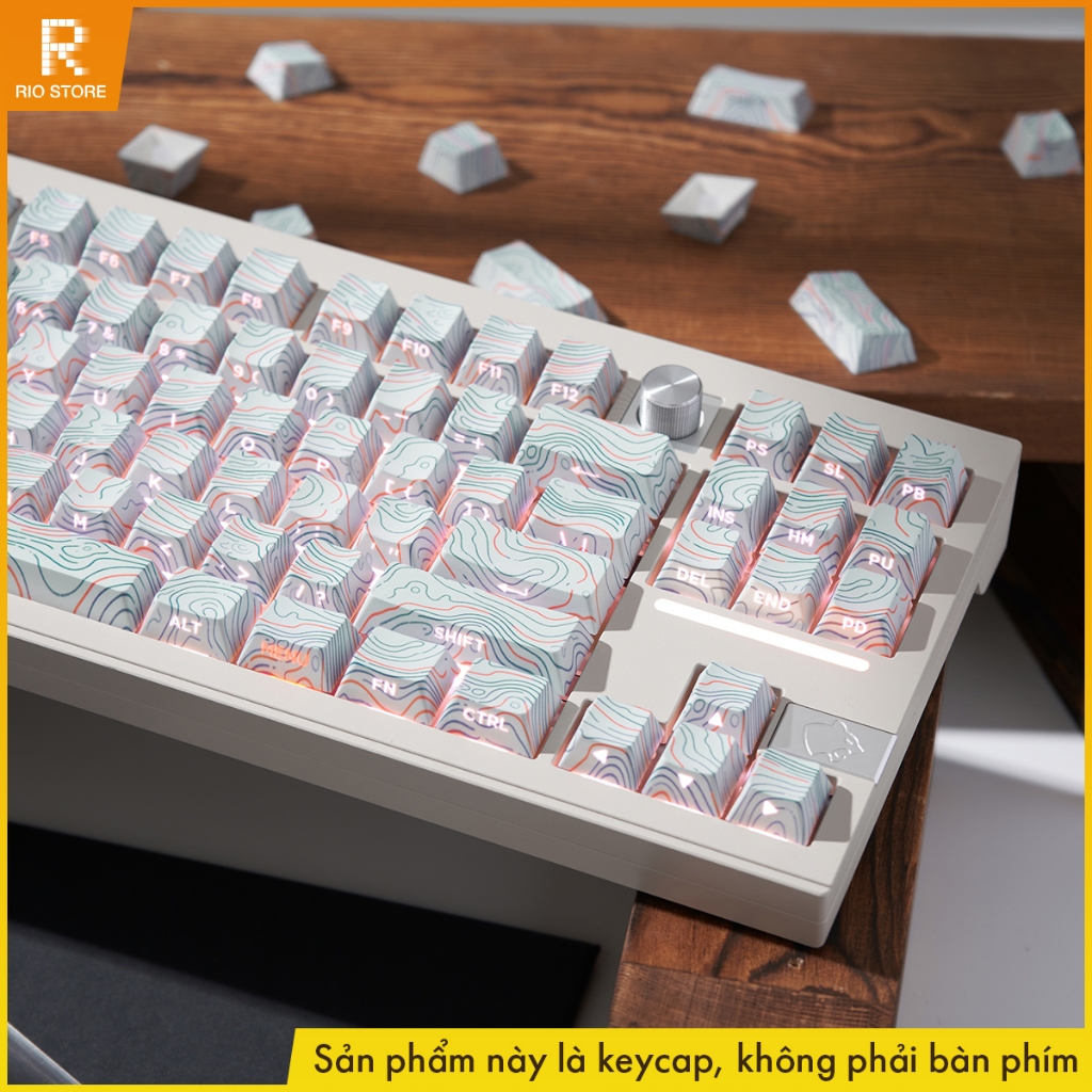 Keycap Ninja Side Print họa tiết Canyon PBT - Cherry Profile - 130 nút ...