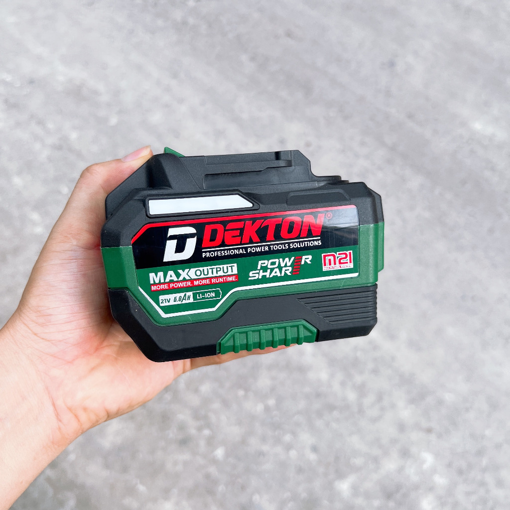 Pin 21V 6Ah Dekton M21-B6015PLUS - 6000mAh - Dòng Xả 90A - Vỏ Chống ...