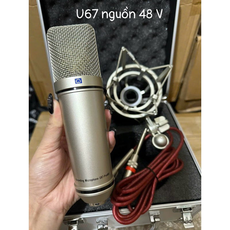 Micro thu âm U87 live stream nguồn 48 V | Shopee Việt Nam