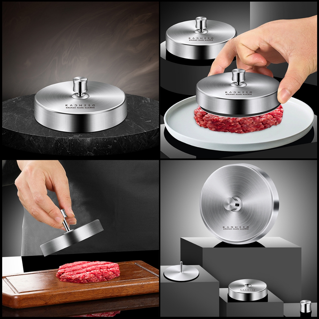 Khuôn tròn làm thịt kẹp bánh Hamburger KACHEEG BAYES cao cấp | Shopee ...