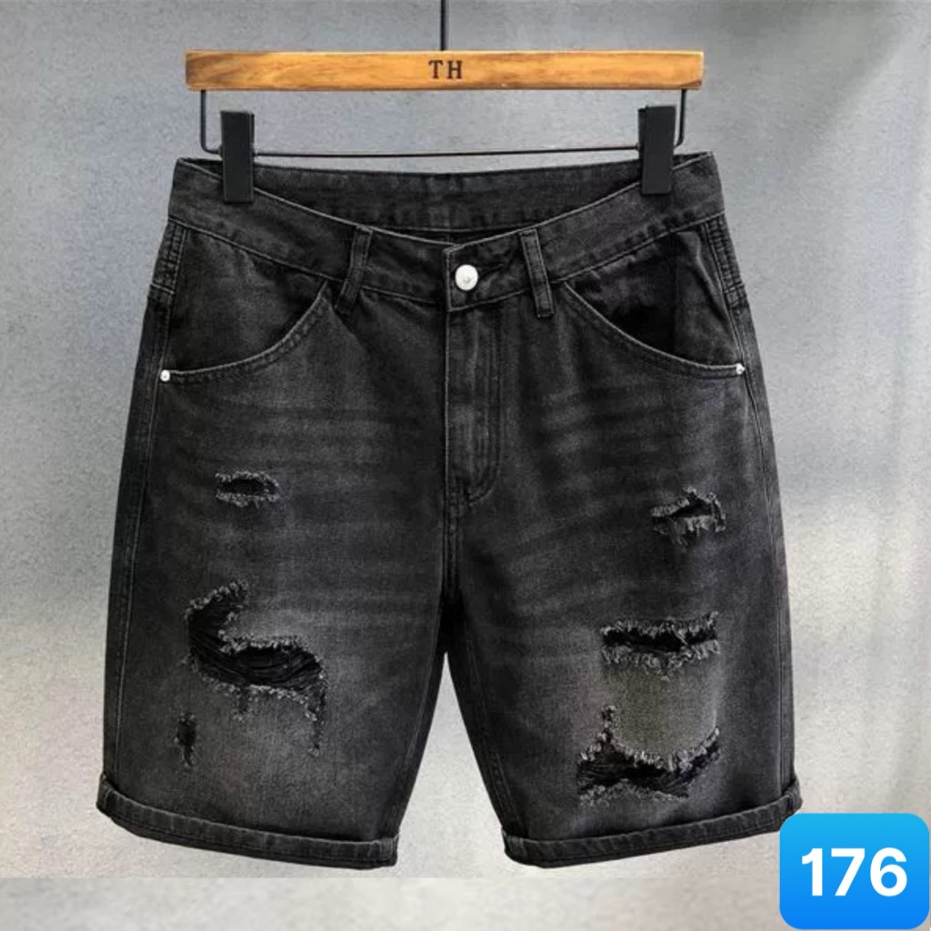 Quần Short Jean Nam chất bò cotton quần lửng jean Quần rin nam ngắn ...