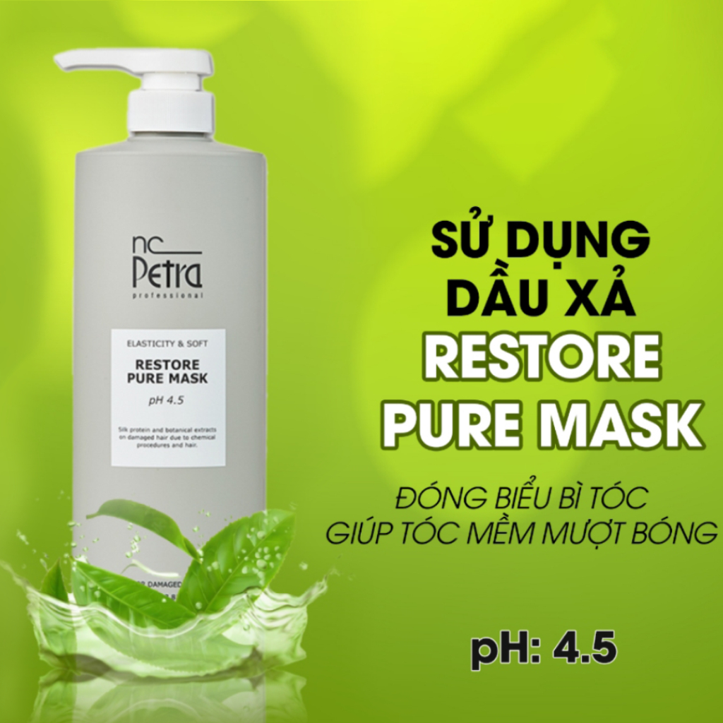 Cặp Dầu Gội Xả Dưỡng Phục Hồi Tóc Hư Tổn Khô Xơ Rối Nc Petra Restore Pure 1000ml. Dầu Gội Cặp ...