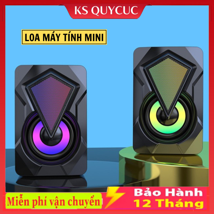 Loa máy tính pc, laptop mini 5.0 Speaker - Loa vi tính mini LED RGB ...
