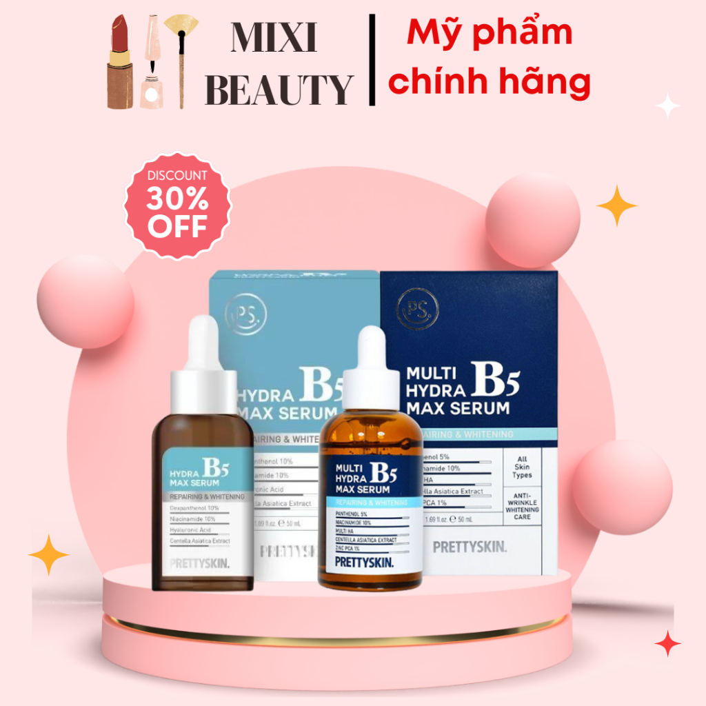 Serum B5 Pretty Skin Hydra Max Serum dưỡng ẩm dưỡng trắng da phục hồi ...