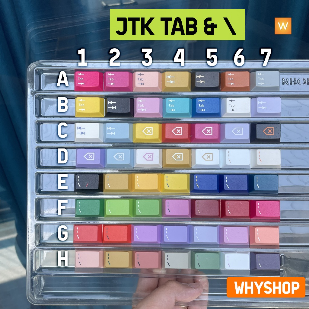 JTK Keycap Mod Tab và Nút \ - Nút lẻ bàn phím cơ Chính hãng - JTK Grab | Shopee Việt Nam