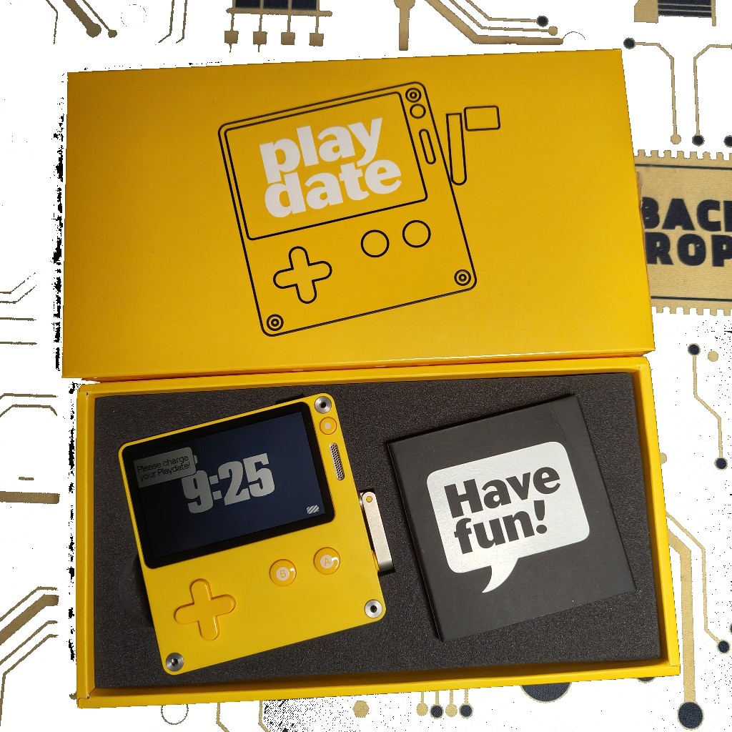 Máy chơi game cầm tay Playdate - Gaming Console Tablet (PDU-Y-01-2022) | Shopee Việt Nam