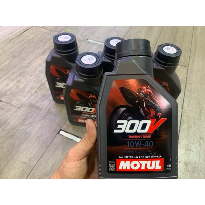 Nhớt Motul 300V (10w40), 1 lớp tem, mẫu hoàn toàn mới | Shopee Việt Nam