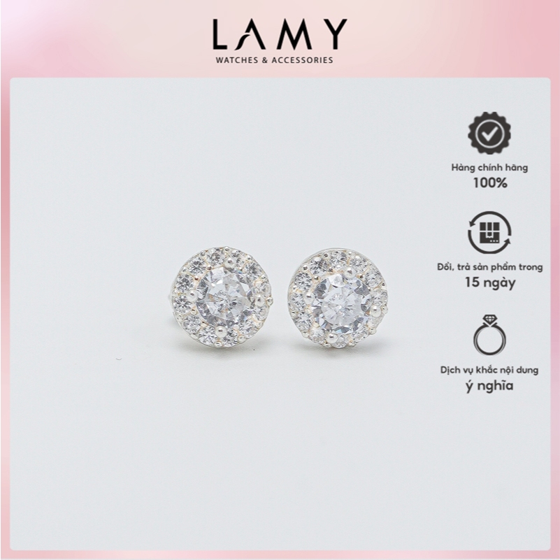 Khuyên tai tròn CDE Classic Earrings Silver CDE3190 - Khuyên tai bạc ...