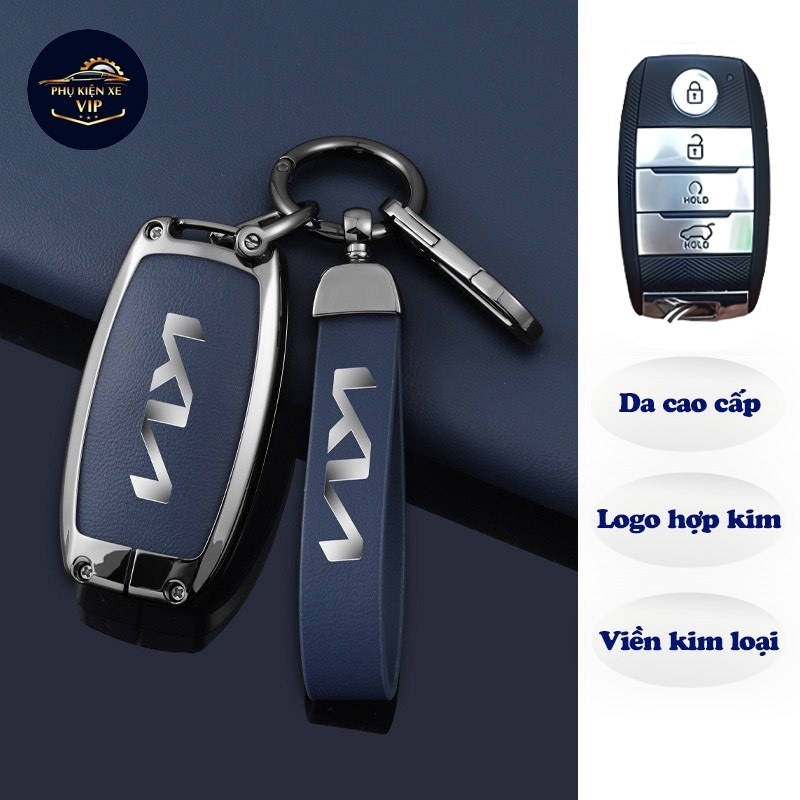 Vỏ Bọc Ốp Chìa Khóa Ô Tô Xanh Biển KIA Morning Soluto Sonet Seltos ...