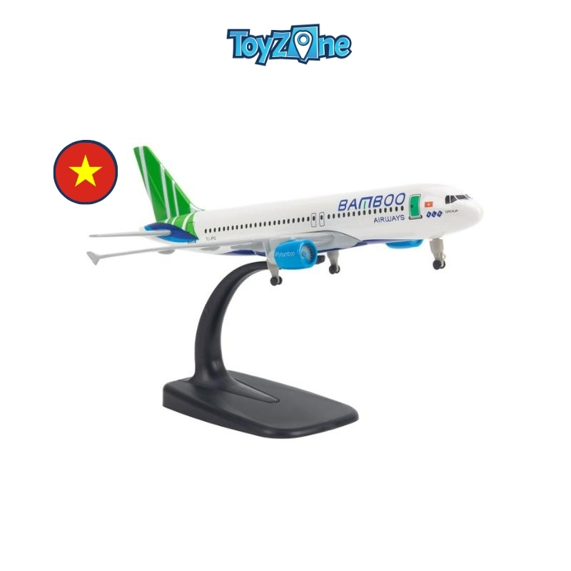 Mô hình máy bay Bamboo Airways Airbus A320 20cm Everfly | Shopee Việt Nam