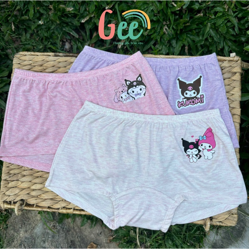 [Gee] Set 3 chip đùi bé gái Kuromi sợi sồi kháng khuẩn, made in Vietnam ...