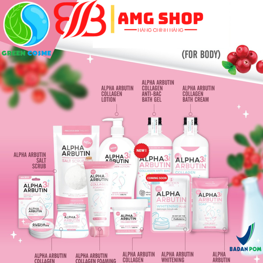 [Chuẩn Thái] Sữa Dưỡng Thể Trắng Da, Dưỡng ẩm Alpha Arbutin 3 Plus Collagen Lotion 500ml Thái ...