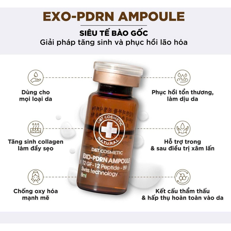 Trải Nghiệm Hàng Cty) 1x8ml EXO –PDRN Tế bào gốc ứng dụng công nghệ Exosome của Thuỵ Sĩ | Shopee ...