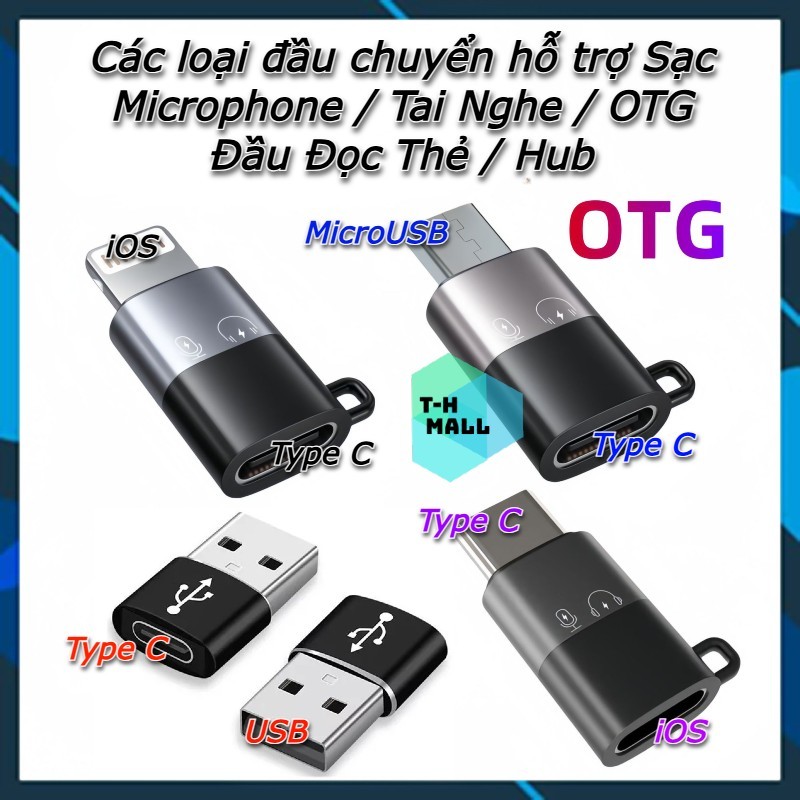 [HỖ TRỢ OTG, MIC] Adapter Đầu chuyển đổi OTG Type C sang Micro USB ...