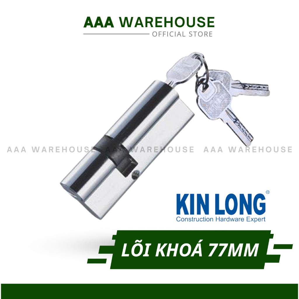 (Cam kết Chính Hãng Kinlong) Lõi Ruột Khoá KIN LONG 77mm - Lõi khoá ...