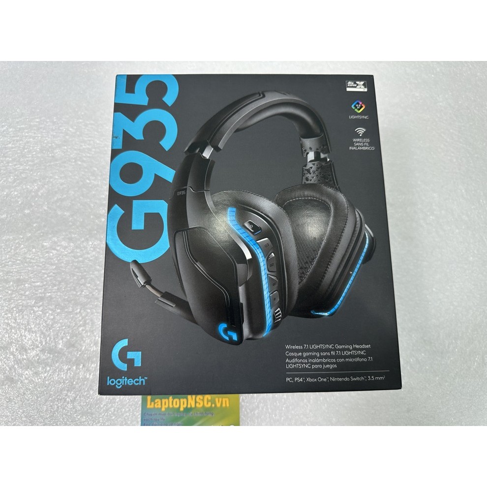 Tai Nghe Logitech G935 RGB Wireless Gaming Headset, 7.1 Surround Sound Black | Shopee Việt Nam