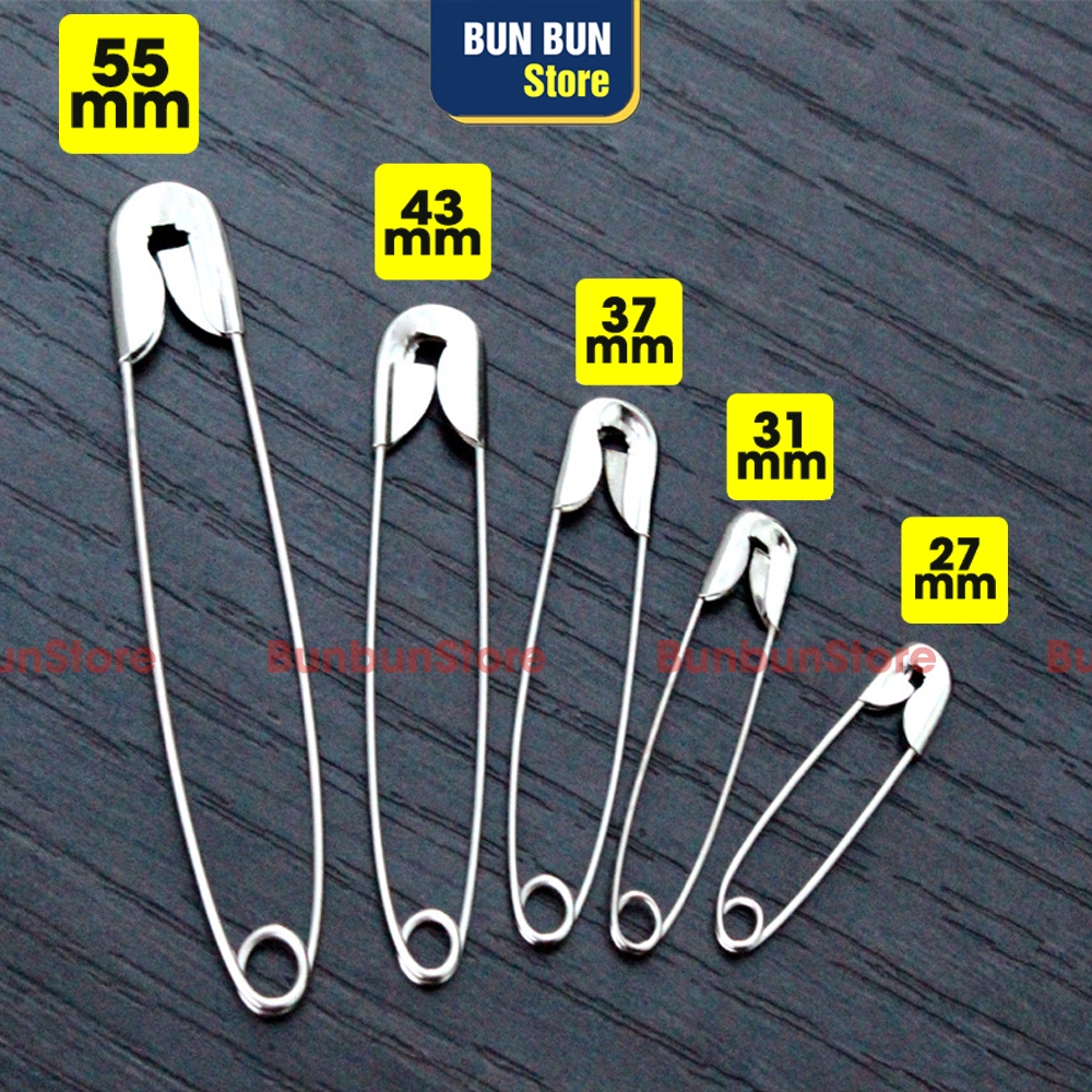 ( Combo 500 - 1000 ) Kim băng cài áo, Kích thước đa dạng - Thép không ...