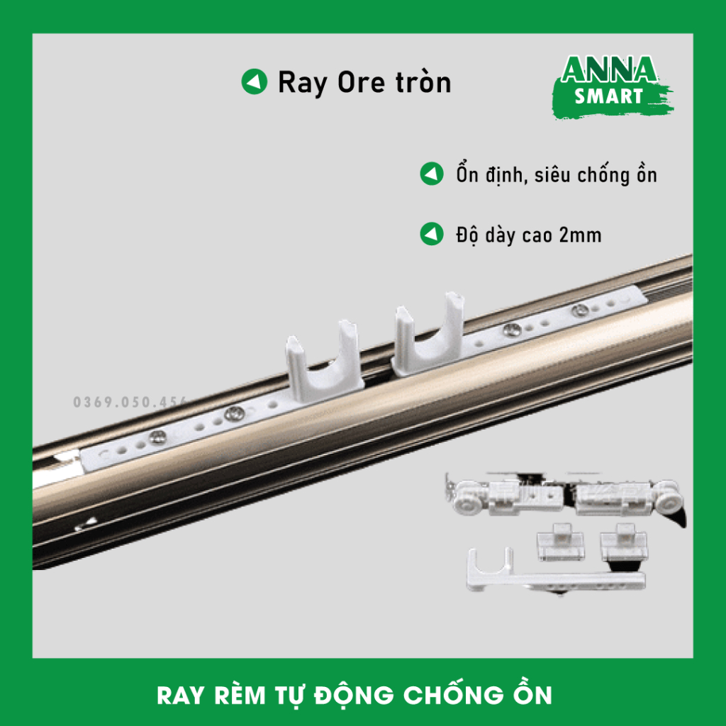 Ray Rèm Tự Động Full Phụ Kiện Cho Động Cơ Tuya, Dooya, Aquara | Shopee ...