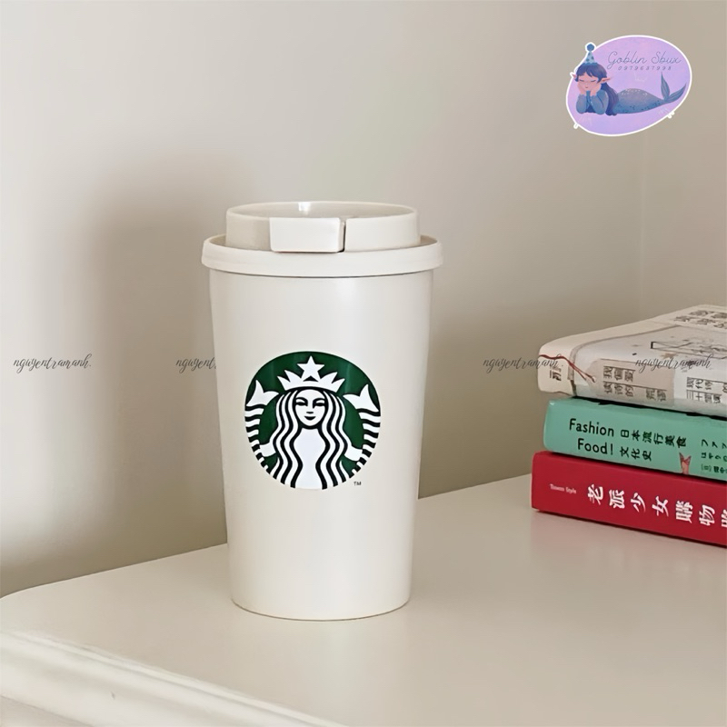 [Authentic] STARBUCKS KOREA LY GIỮ NHIỆT JDN CREAM TOGO CUP 355ML | Shopee Việt Nam