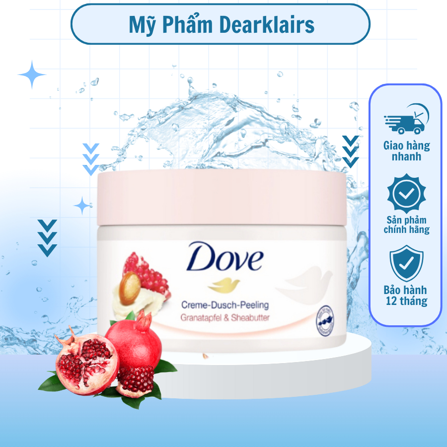 Kem Tẩy Tế Bào Chết Body Dove Macca Lựu Đỏ Chăm Da Sáng Mịn, Giữ Ẩm ...