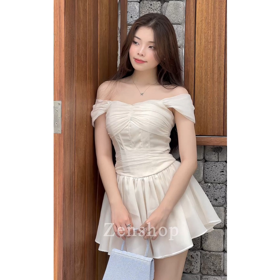 Đầm dự tiệc, dạo phố - LOREN DRESS dáng xòe thiết kế corset cúp ngực ...