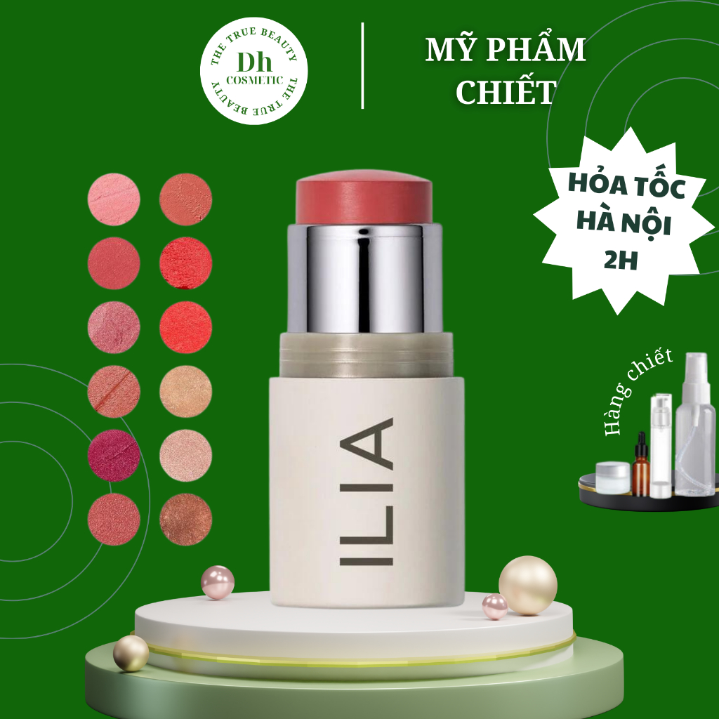Má hồng dạng thỏi ILIA màu hồng đất Multi-Stick Cream Blush + Lip Tint | Shopee Việt Nam