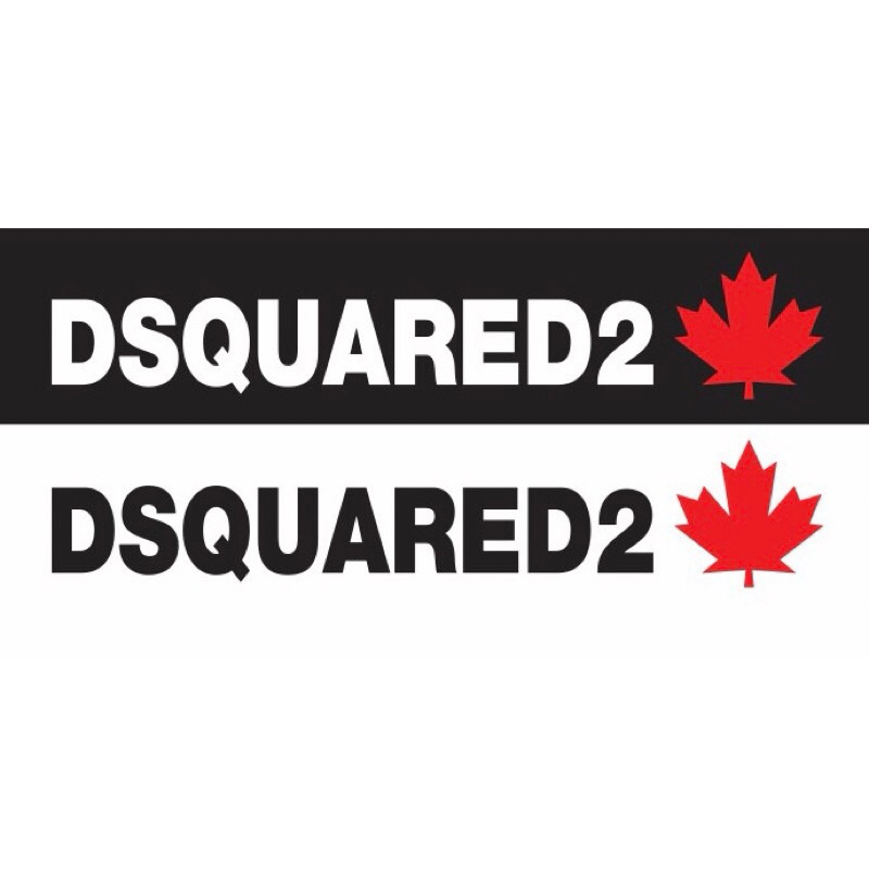 Tem chữ DSQUARED2 Trắng đen ( độc chữ) | Shopee Việt Nam