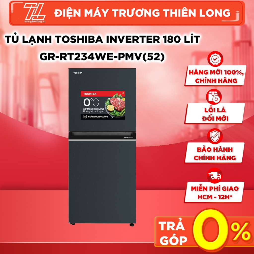 GR-RT234WE-PMV(52) - Tủ lạnh Toshiba Inverter 180 Lít - Bảo Hành Chính Hãng - Giao Toàn Quốc ...