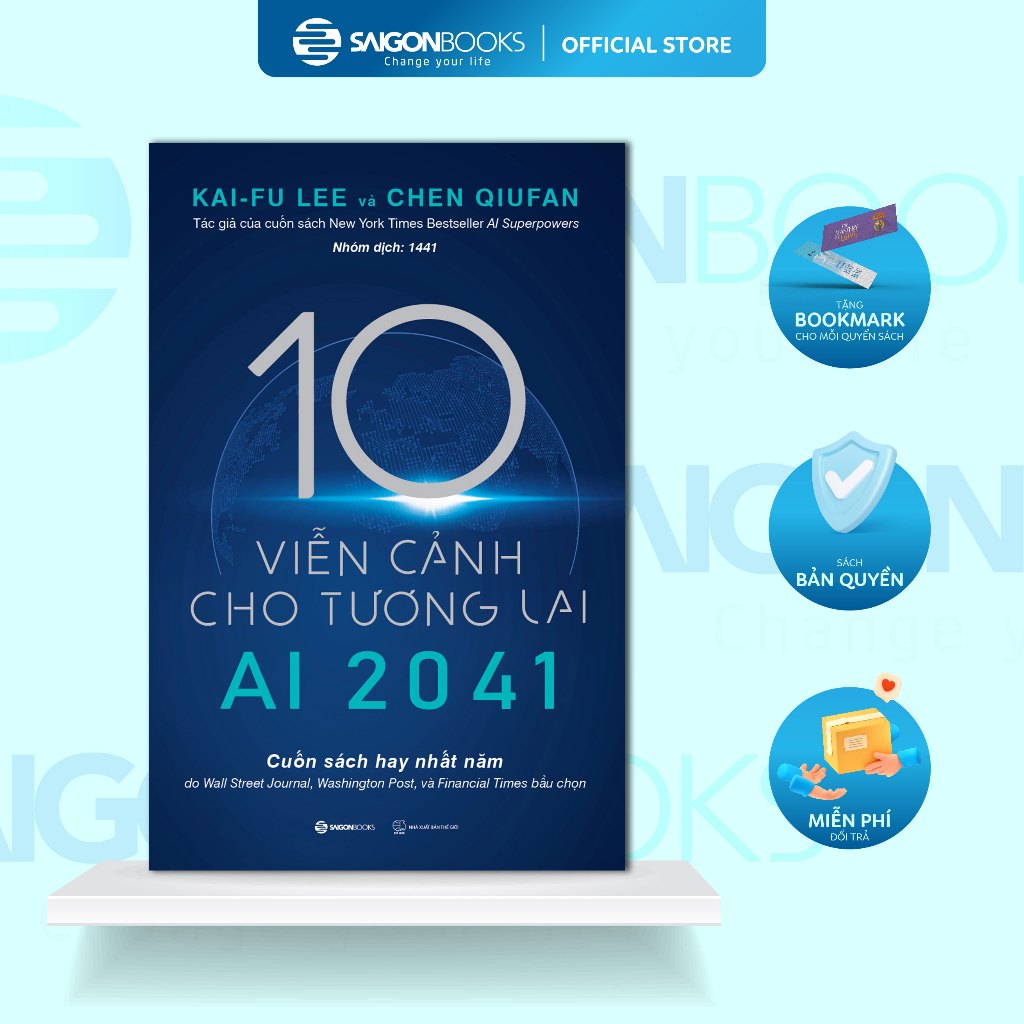 Sách - AI 2041 - 10 viễn cảnh cho tương lai - Chen Qiufan, Kai-Fu Lee ...