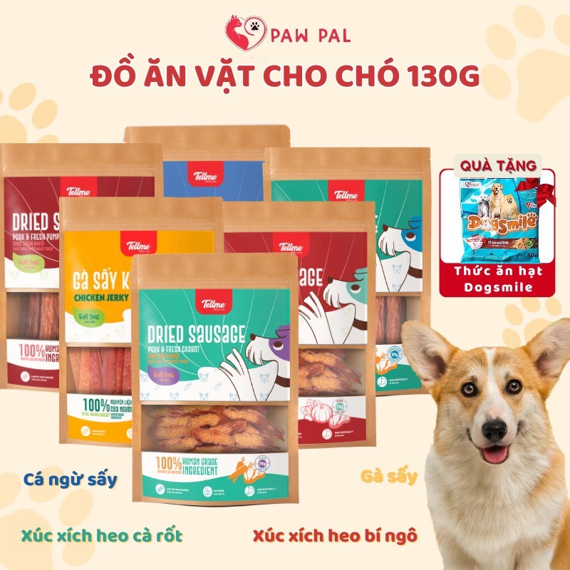Snack cho chó Tellme, đồ ăn vặt sấy khô tăng cường miễn dịch - PAW PAL ...