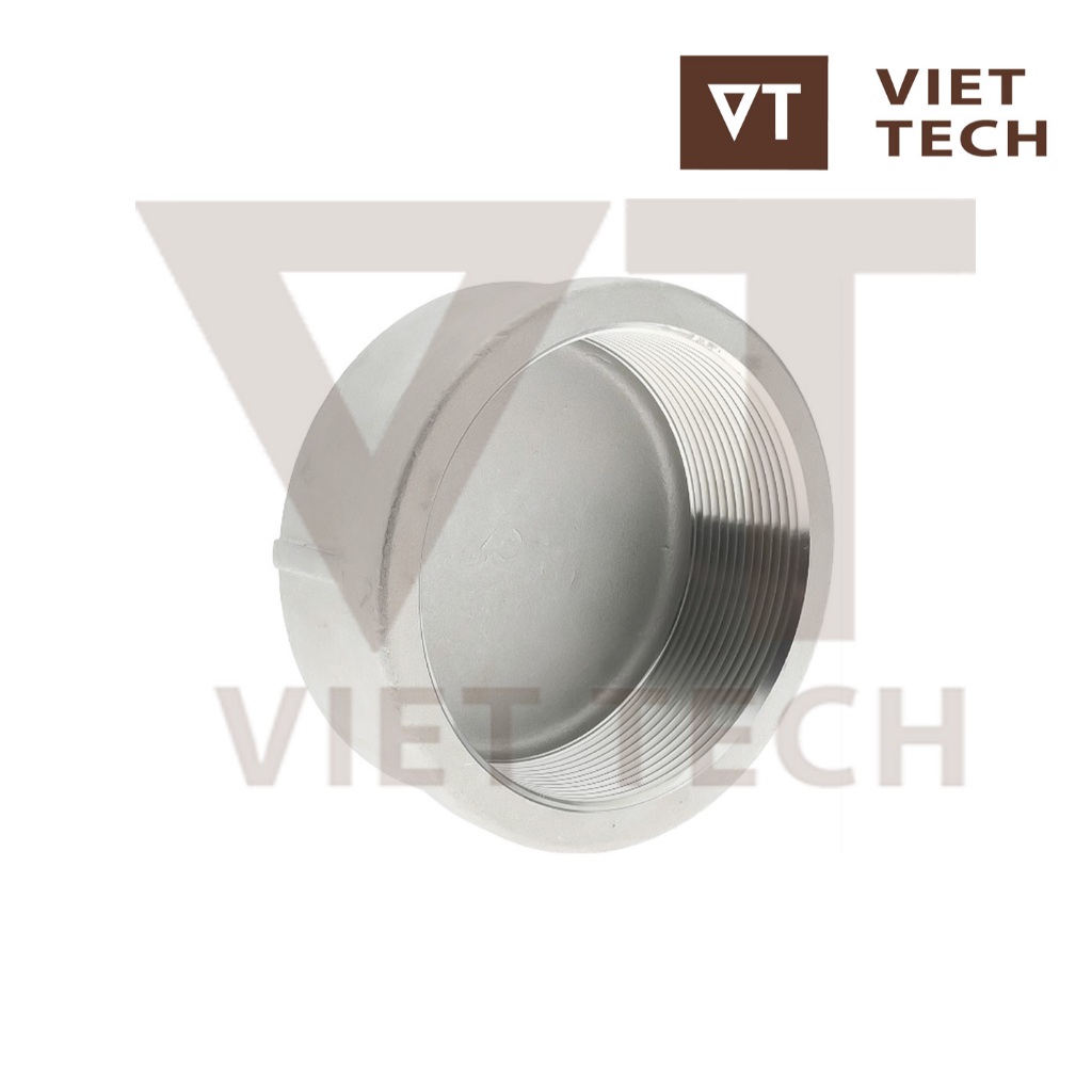 Nút bịt ren trong dạng tròn inox 304 DN65, DN80, DN100 - Đầu bịt ống ren trong (tròn) inox 304 ...