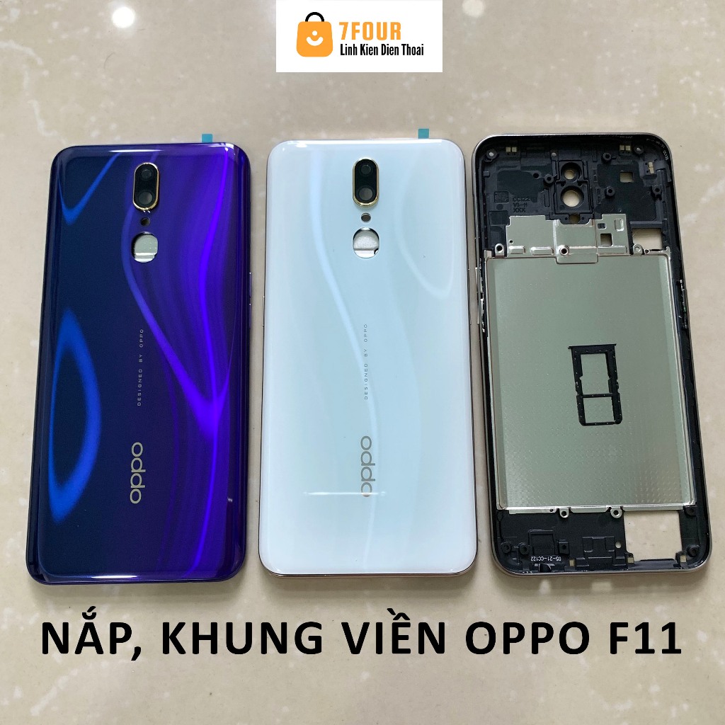 Bộ vỏ nắp khung viền OPPO F11 có kính camera, nút, khay sim đầy đủ ...