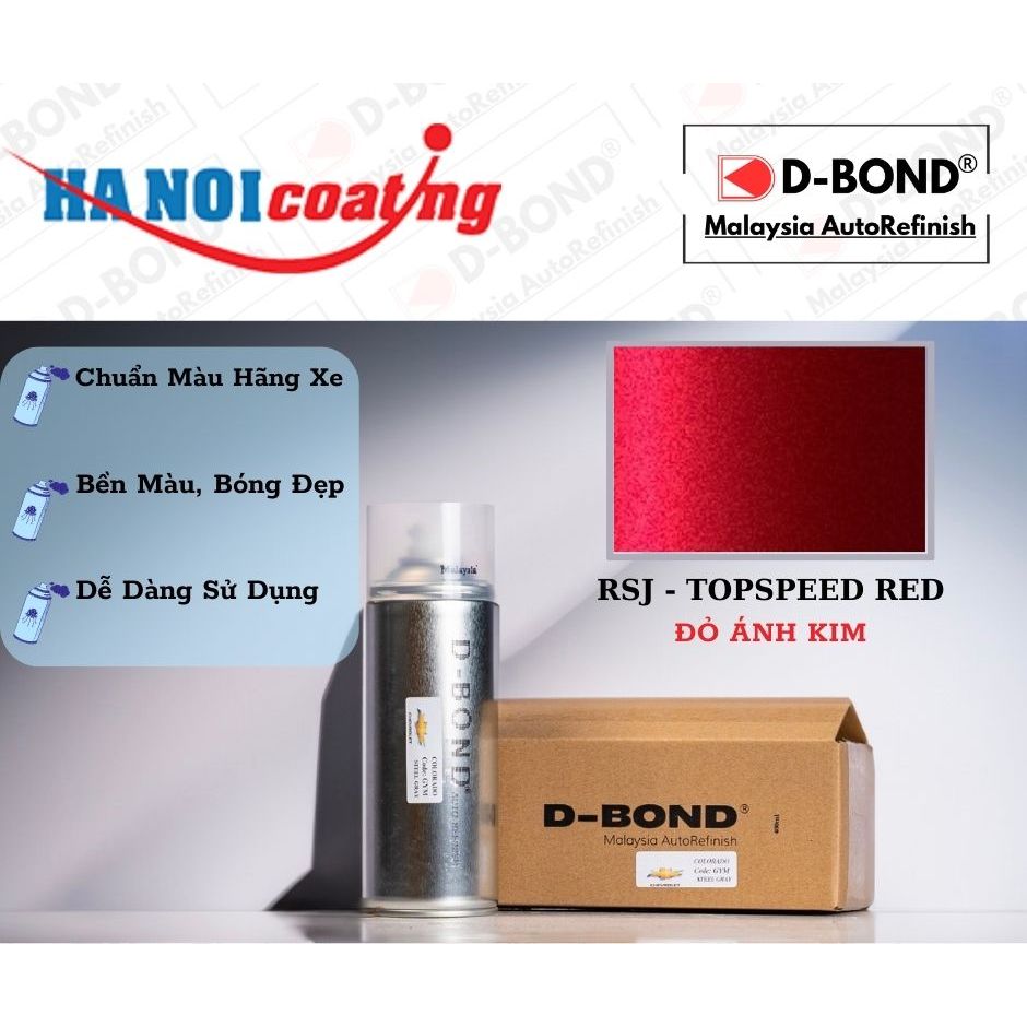 Sơn Xịt Xóa Vết Xước Cho Xe MG HS Màu ĐỎ ÁNH KIM Code RSJ - TOPSPEED ...