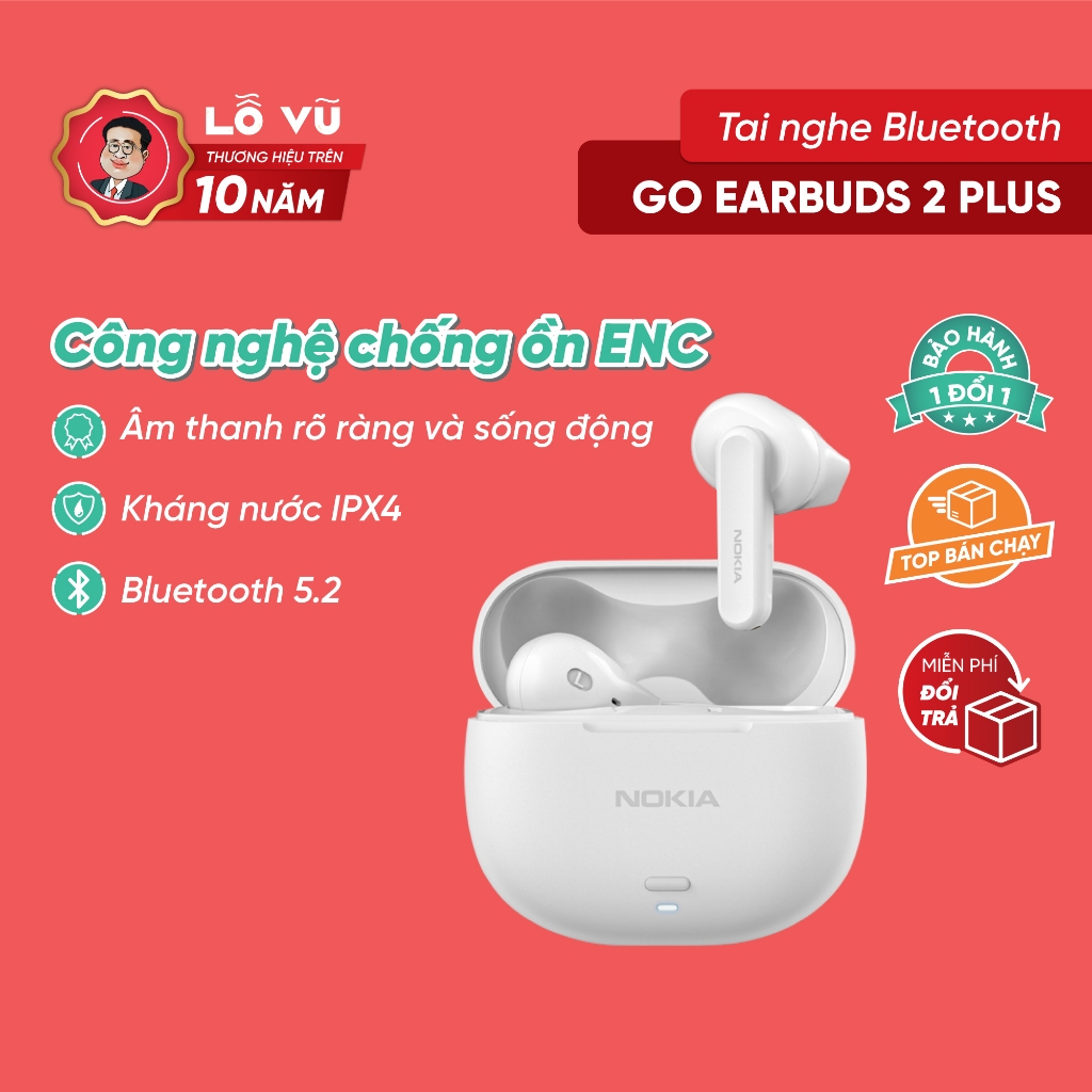 Tai Nghe Bluetooth Go Earbuds 2 Plus, Bluetooth 5.2, chống nước IPX5 ...