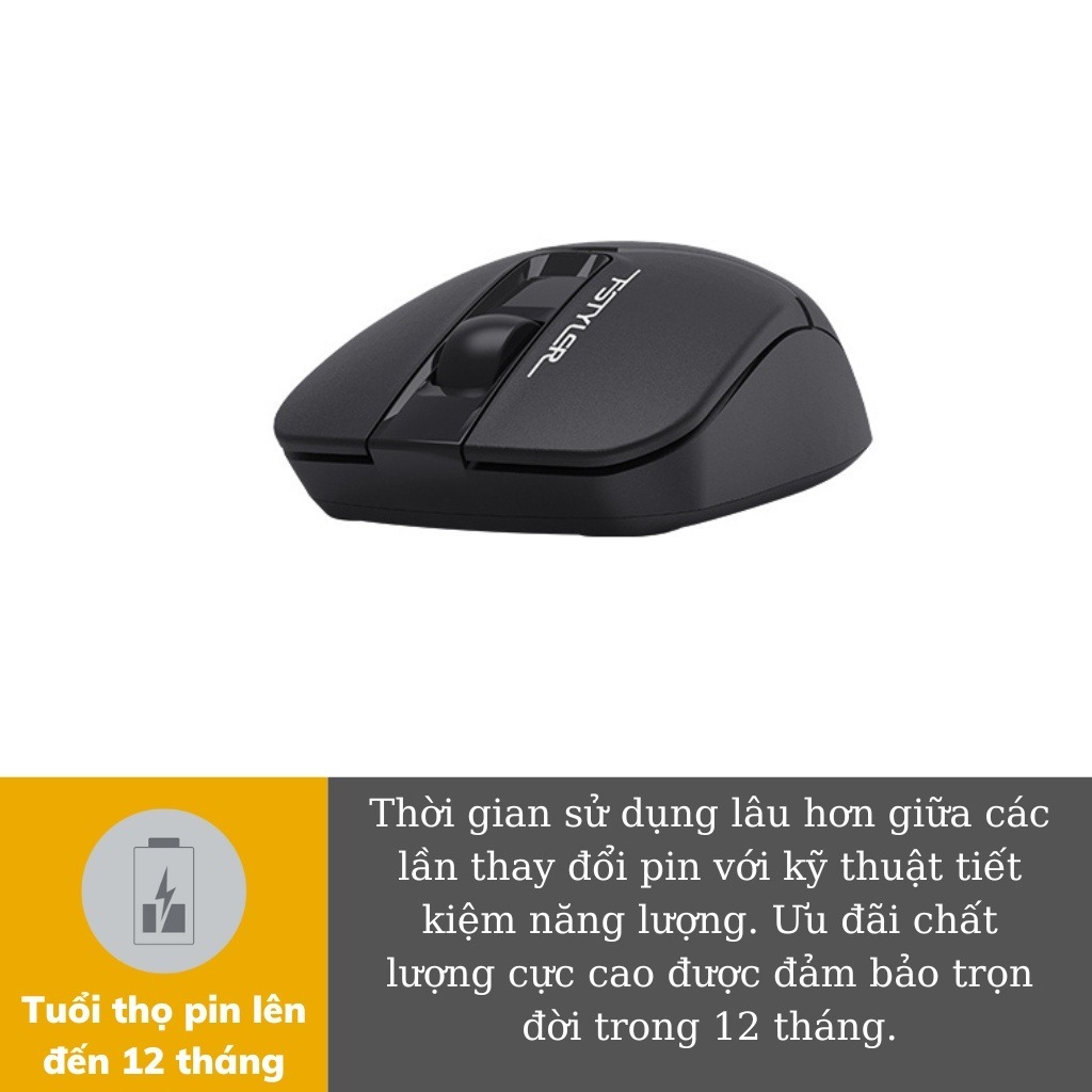 Chuột Fstyler không dây A4Tech FG12 | FG12S | FB12, màu đen - HÀNG CHÍNH HÃNG, BẢO HÀNH 12 THÁNG ...