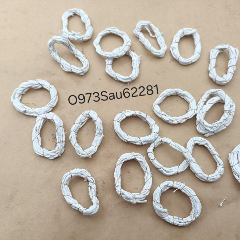 Ron vải trắng chỉ đồng, đệm cổ pô xe SIRIUS, JUPITER, EXCITER ...