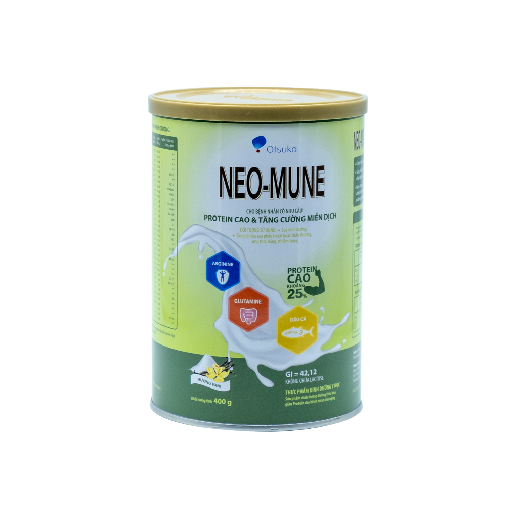 NEO-MUNE Vani 400g - Sữa dinh dưỡng y học protein cao & tăng cường miễn ...