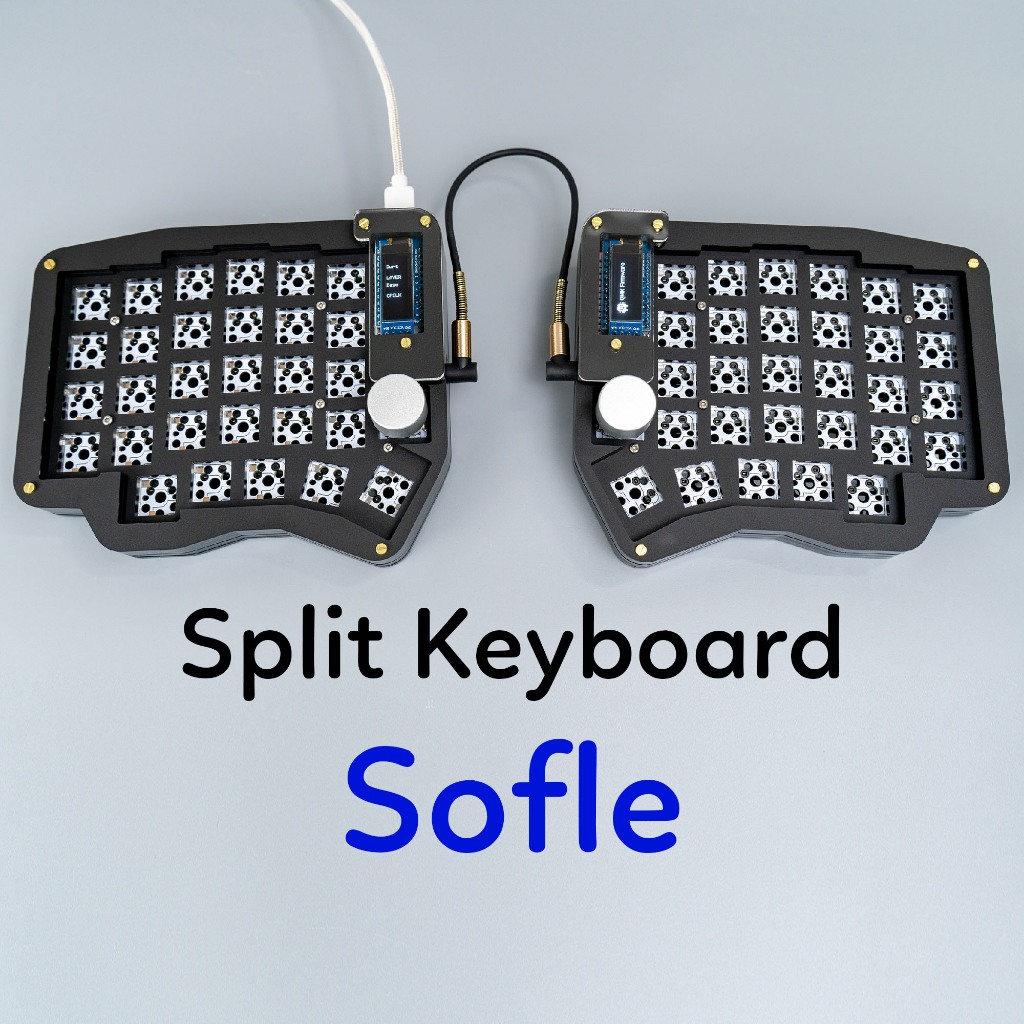 [Keyboard Kit] Bàn phím cơ Sofle case mica (split, hotswap) | Shopee ...