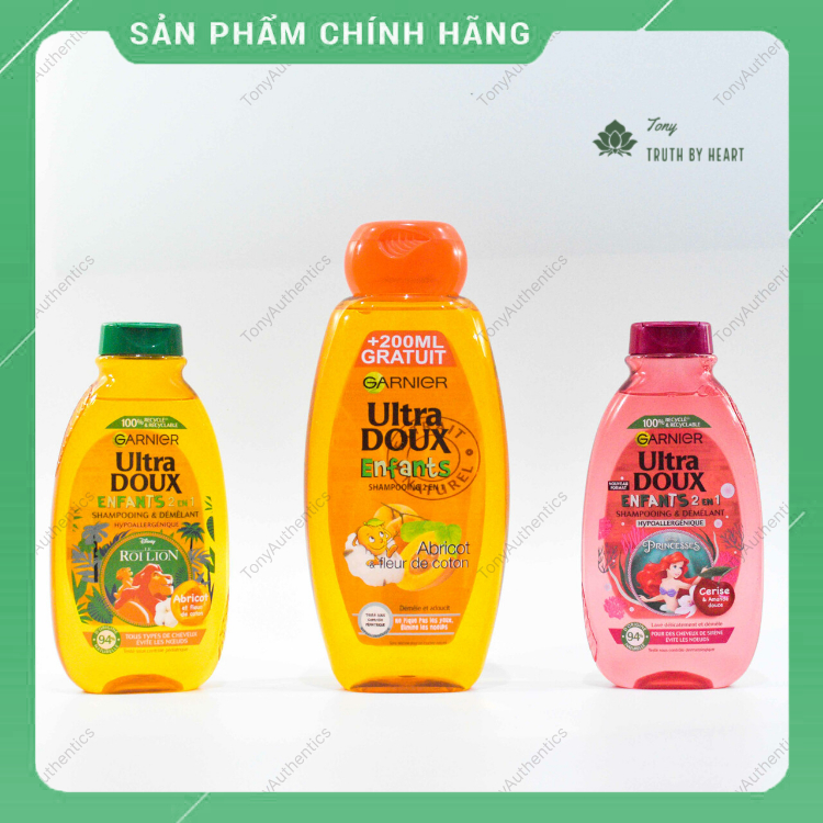DẦU GỘI XẢ GARNIER ULTRA DOUX 2 in 1 dành cho bé | Shopee Việt Nam
